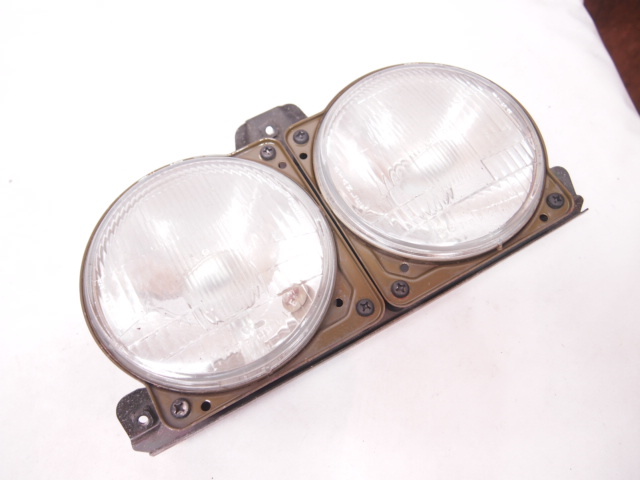 Yahoo!オークション - 純正ヘッドライト丸目2灯 割れ無し修理用に 4758...