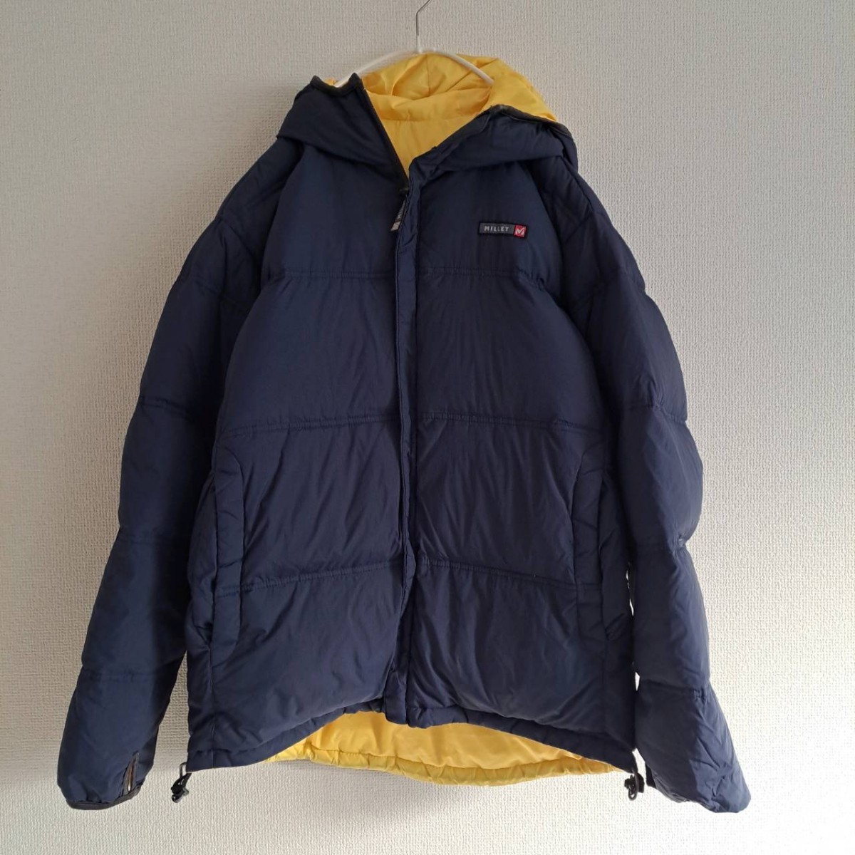 MILLET ミレー リバーシブルダウンジャケット ネイビー×イエロー サイズM 冬 防寒 アウター メンズ アウトドア キャンプ 登山 Y047(男性用)｜売買されたオークション情報 ...