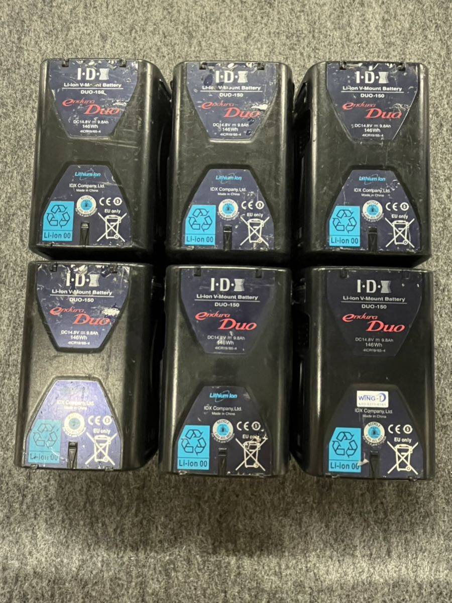 Yahoo!オークション - IDX DUO-150 6個 バッテリー リチウムイオン