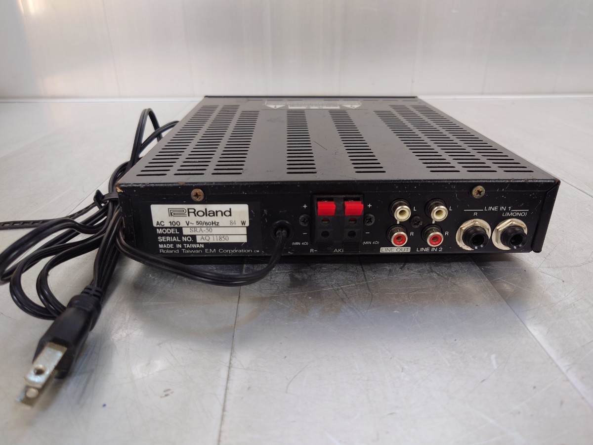 Yahoo!オークション - Roland ステレオパワーアンプ SRA-50 動作確認済...