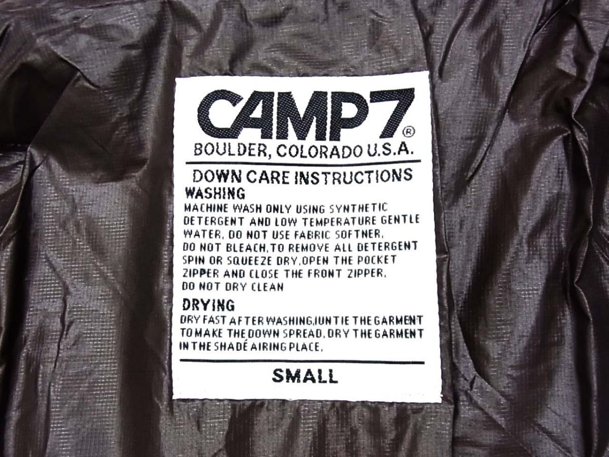 Yahoo!オークション - CAMP7 ライトダウンジャケット ジップジャケッ...
