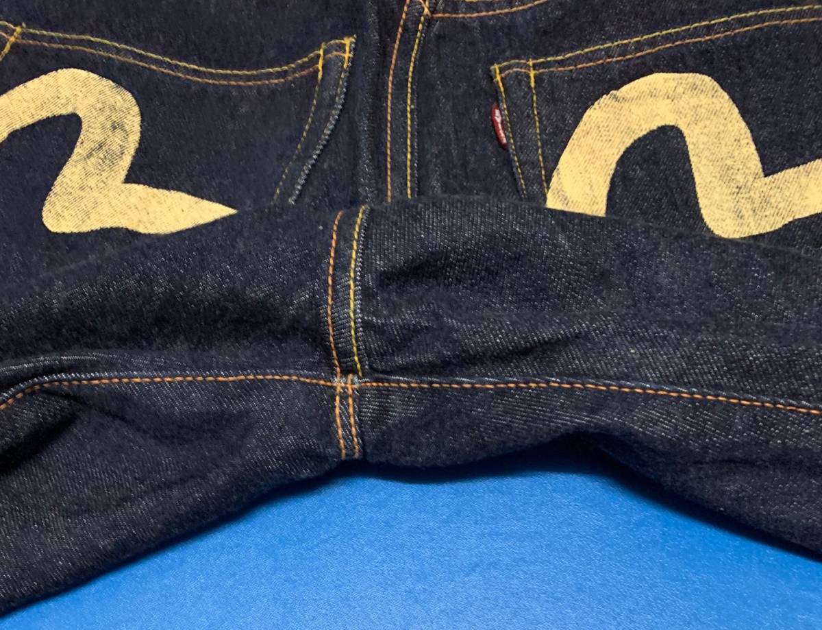 Yahoo!オークション - EVISU エヴィスジーンズ No2 Lot2001 W34x35 白...