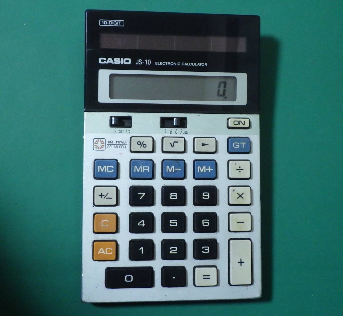 Yahoo!オークション - 【C061】CASIO カシオ JS-10 電卓 10ケタ レトロ...