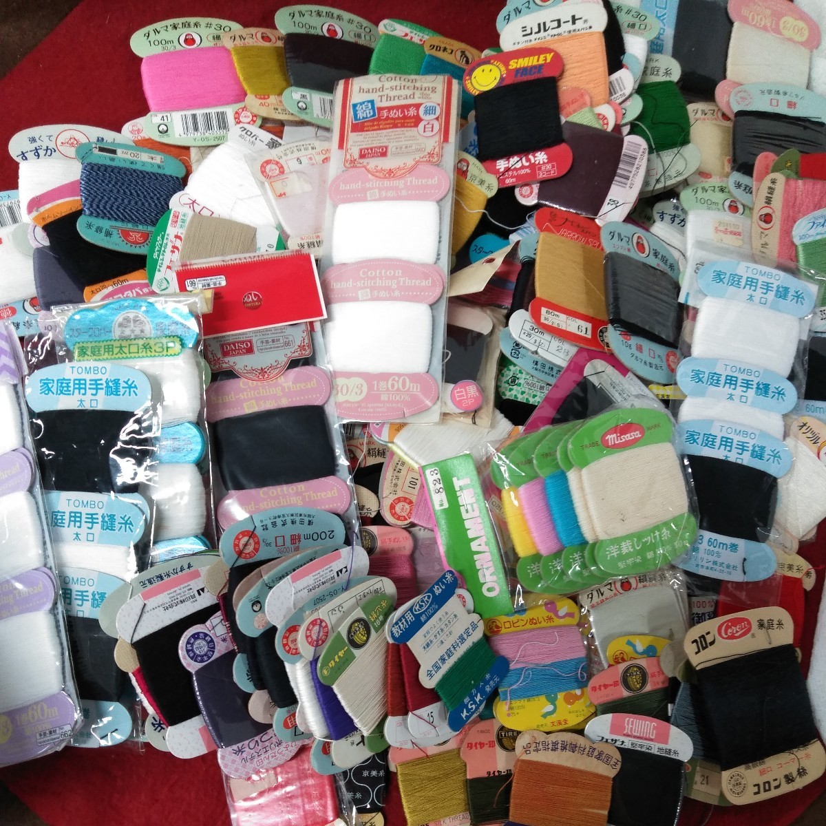 Yahoo!オークション - g_t N160 縫い糸 いっぱい まとめ売り 途中使い...