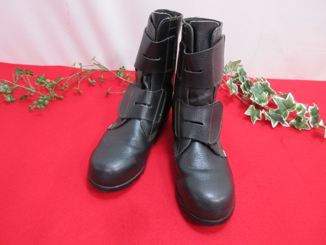 Yahoo!オークション - 8OH6533 AIZEX 安全靴革製 ミニタリーブーツ 28E...