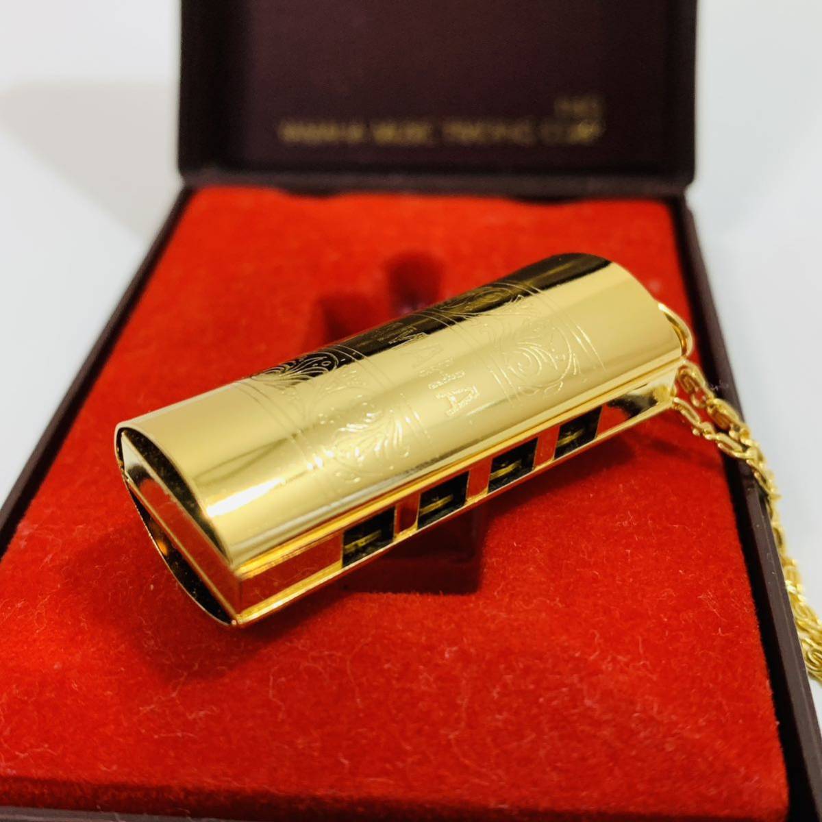 YAMAHA ヤマハ ミニハーモニカ ゴールド 金塗装 GP チェーン ネックレス ペンダント HARMONICA 114G 日本製 ケース入り(ハーモニカ、ブルースハープ)｜売買された ...