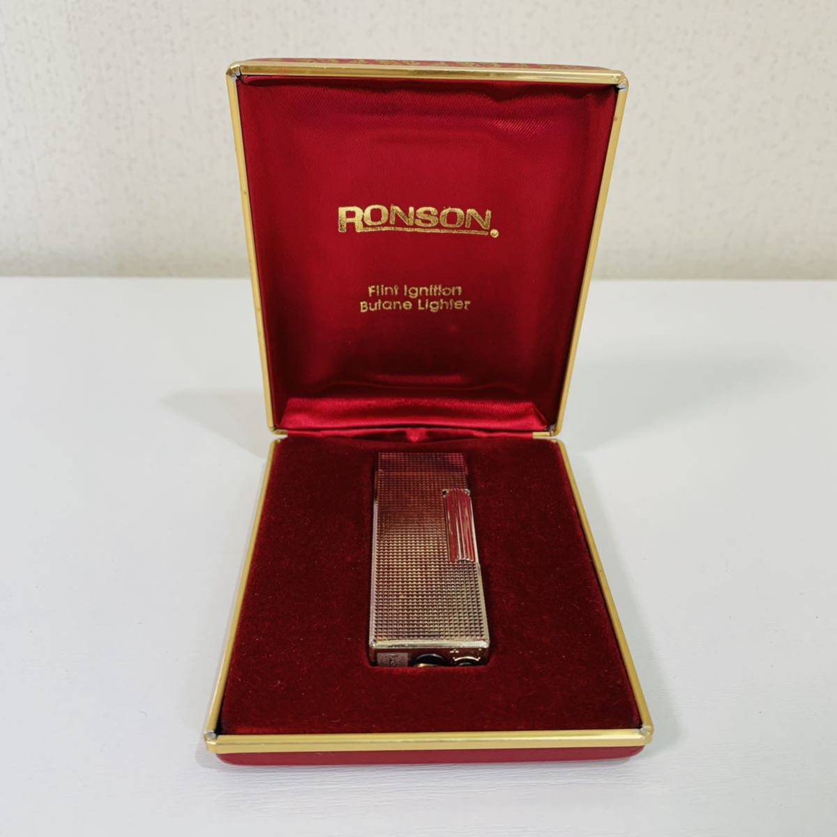 RONSON ロンソン ライター Flint Ignition Butane Lighter ガスライター ケース入り シルバー 使用可(ロンソン)｜売買されたオークション情報、yahooの ...