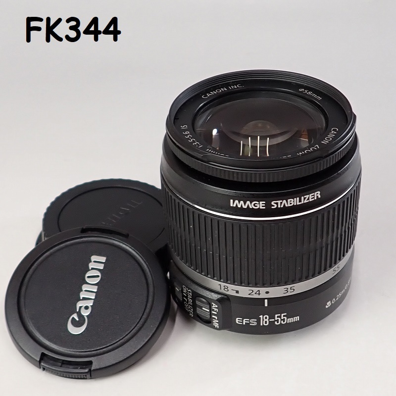 Yahoo!オークション - FK-344 CANON ZOOM LENS EF-S18-55㎜ 1 3.5-5.6i...