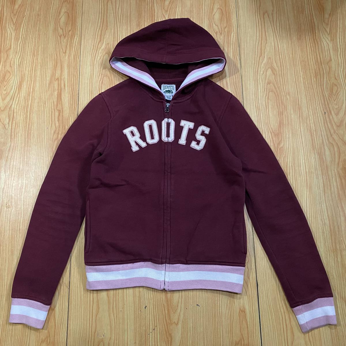 Yahoo!オークション - 即決・ROOTSのジップアップフーディー・スウェッ...