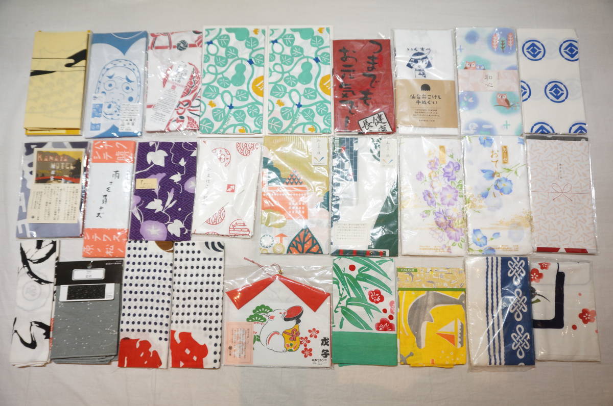 Yahoo!オークション - 【K13A】大量 27枚 まとめ売り ガーゼ手拭い 手...