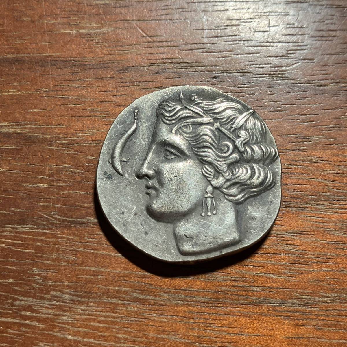 Yahoo!オークション - 7818 古代ギリシャ銀貨 約26mm 海外コイン アン...