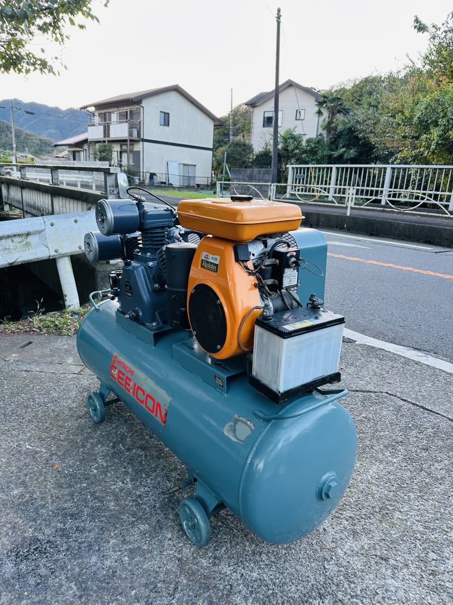 Yahoo!オークション - 日立 ベビコン 7.5U-9.5T エンジンコンプレッサ...