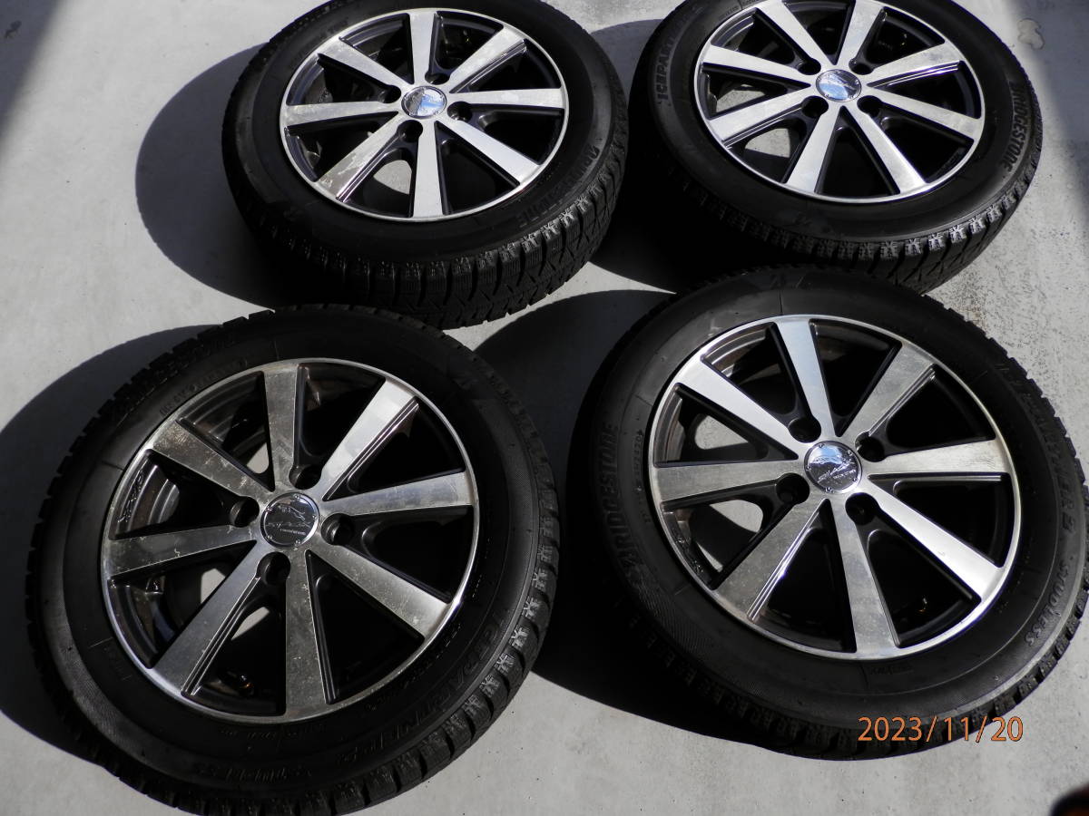 Yahoo!オークション - 軽自動車 スタッドレス 155-65-14 ブリジストンI...