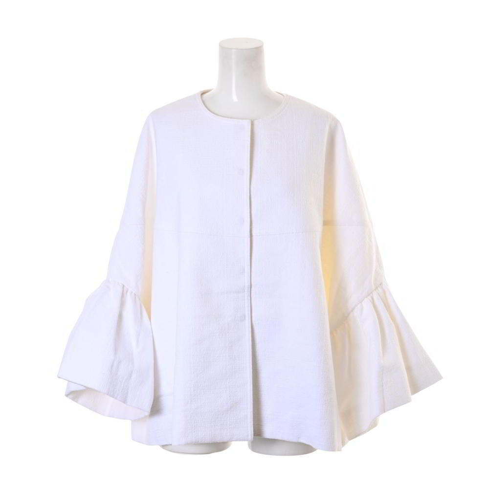 Yahoo!オークション - 美品 Drawer フレアースリーブ コットン ジャケ...