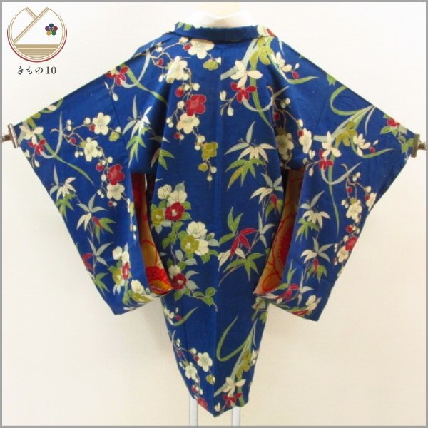 Yahoo!オークション - 着物10 1円 絹 長羽織 アンティーク 袷 身丈92c...