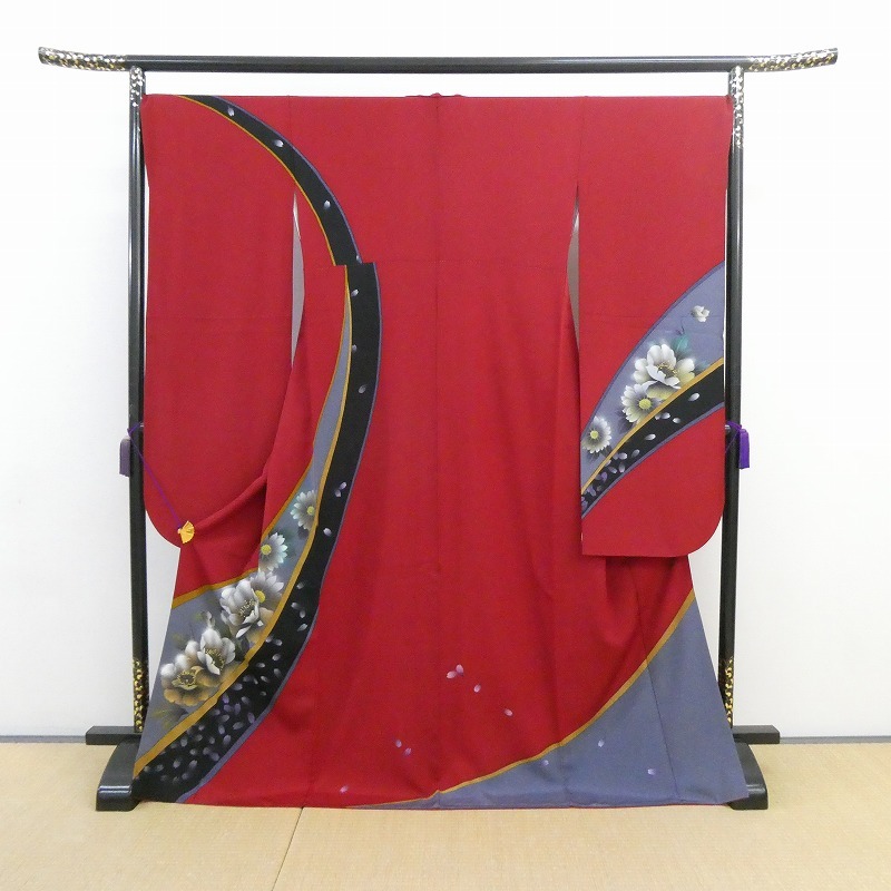 Yahoo!オークション - 2311A-2138 関着/振袖/箔/花柄等/ガード加工・済...