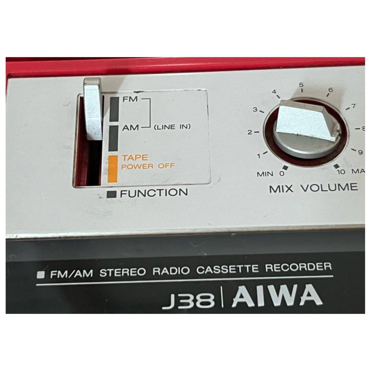 Yahoo!オークション - AIWA CS-J38 カセットデッキ ラジカセ ジャンク...