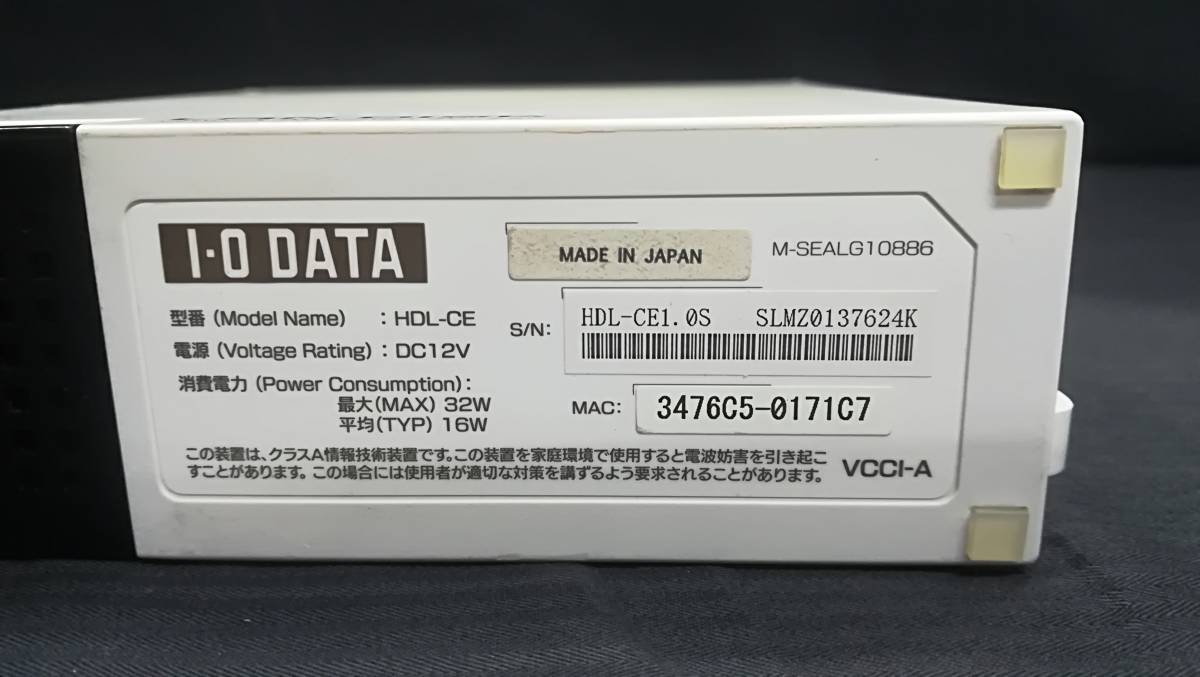 Yahoo!オークション - 【動作品 】I-O DATA LAN DISK HDL-CE1.0S 1TB(1...