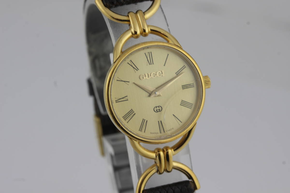 Yahoo!オークション - GUCCI グッチ 6000L レディース腕時計 不動品