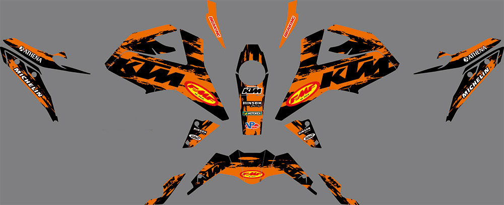 Yahoo!オークション - 2017-2020 KTM DUKE 125 390 デカールキット 1