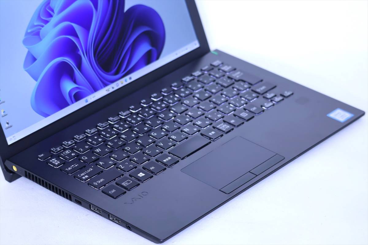 1円 ALL BLACK EDITION Win11+Corei7搭載 VAIO S11 VJS112C12N i7-8550U RAM16G SSD256G 11.6FHD 薄型軽量870g ...