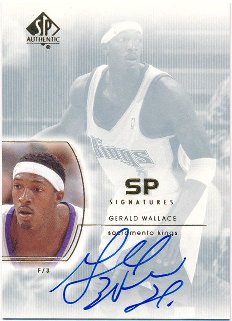 Yahoo!オークション - Gerald Wallace NBA 2002-03 UD SP Authentic SP...