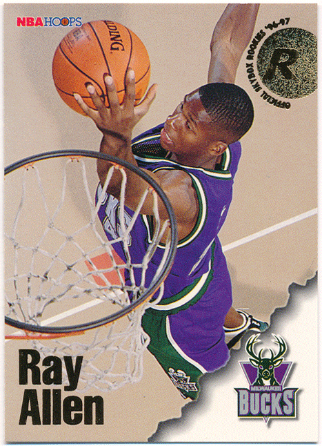 Yahoo!オークション - Ray Allen NBA 1996-97 Skybox Hoops RC #279 Ro...