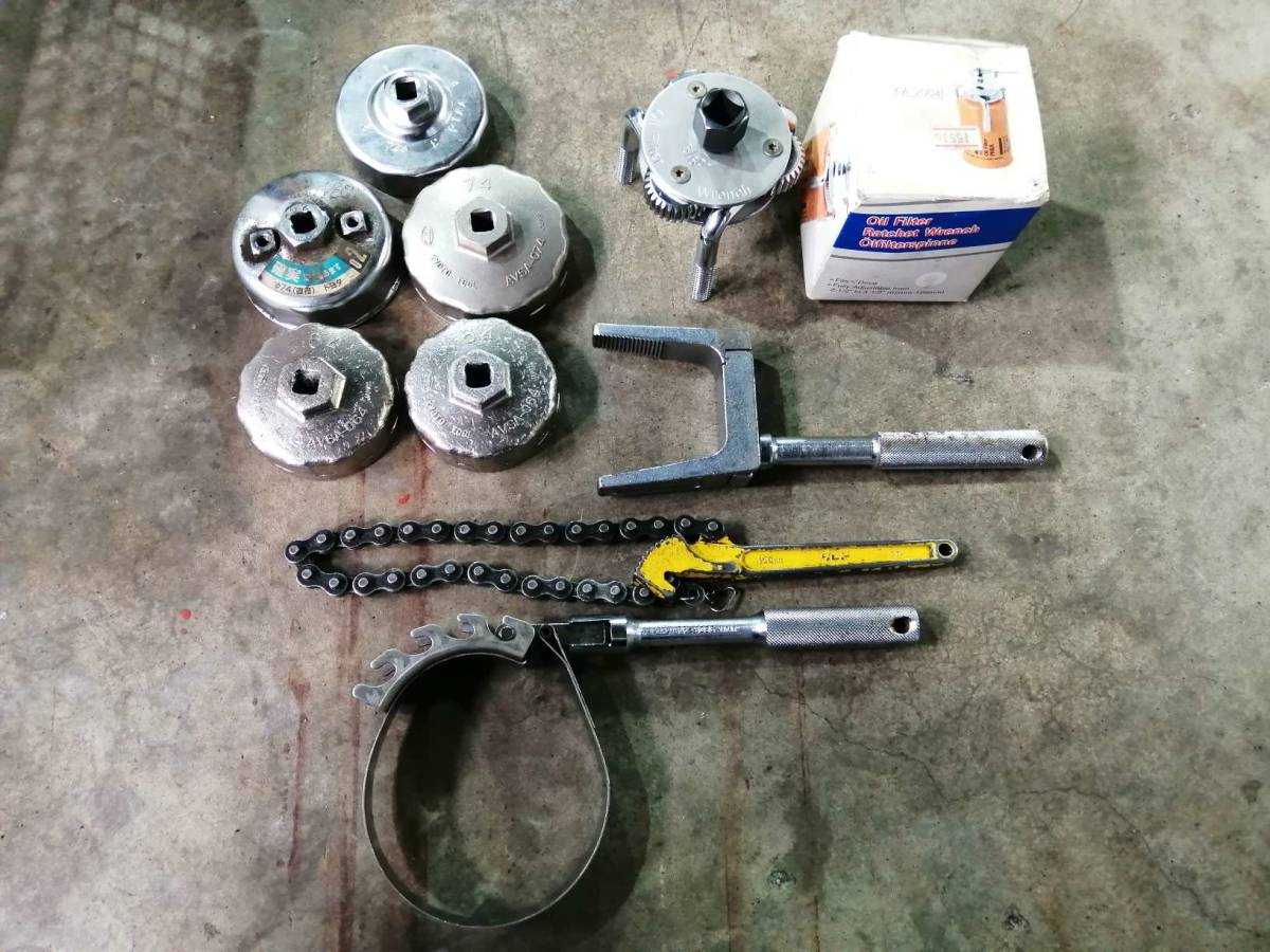 Yahoo!オークション - KTC トップ工業etc オイルフィルターレンチ フ...