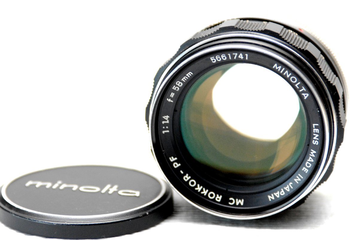 Yahoo!オークション - MINOLTA ミノルタ 純正 MC 58mm 高級単焦点レン...