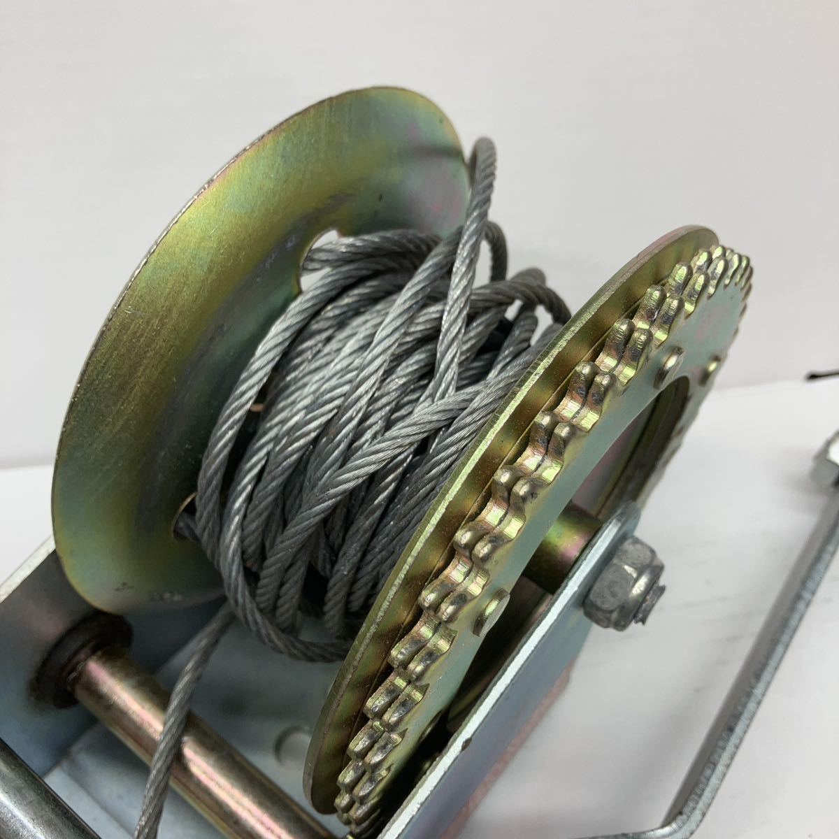 Yahoo!オークション - 中古品 ハンドウインチ 最大荷重 約450kg(1000LB...