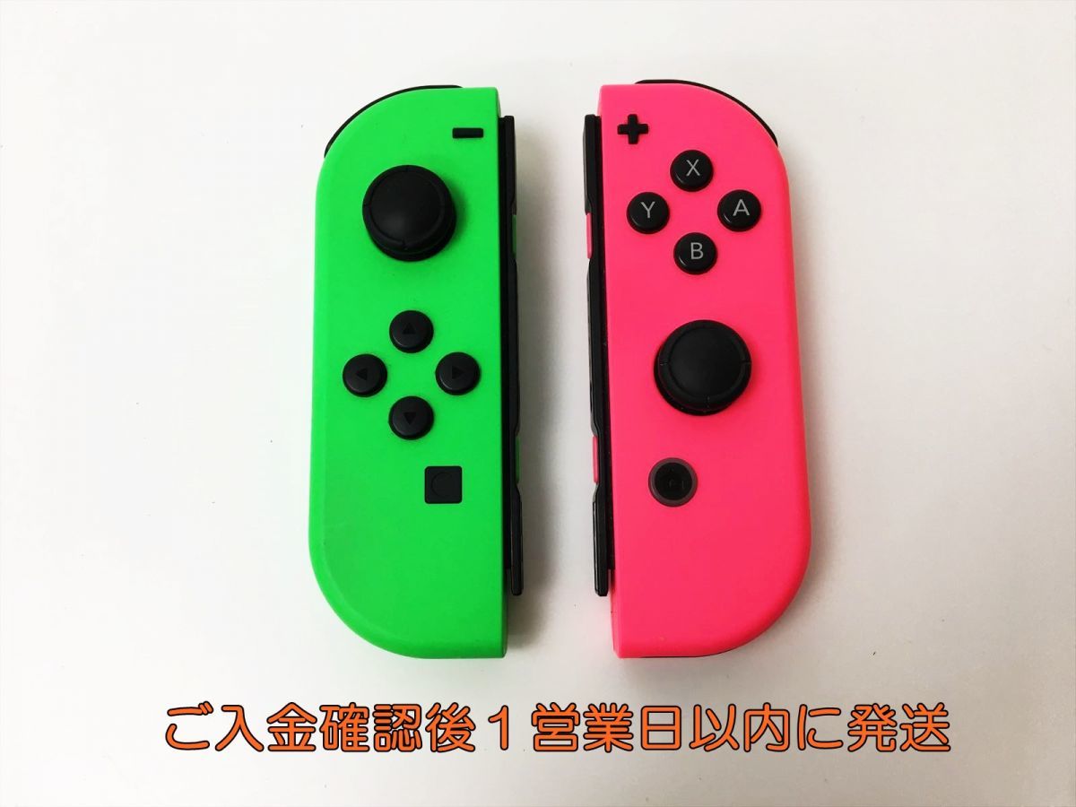1円 任天堂 Nintendo switch Joy-con 左右セット LR ネオングリーン/ネオンピンク ニンテンドースイッチ J03-429rm/F3(ニンテンドースイッチアクセサリー ...
