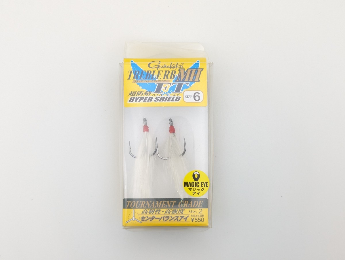Yahoo!オークション - F-2490がまかつ トレブルRB MH FT サイズ#6 トリ...