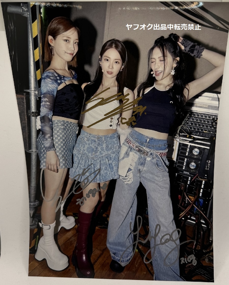 Yahoo!オークション - KARA 3人直筆サイン入り A4サイズ写真①