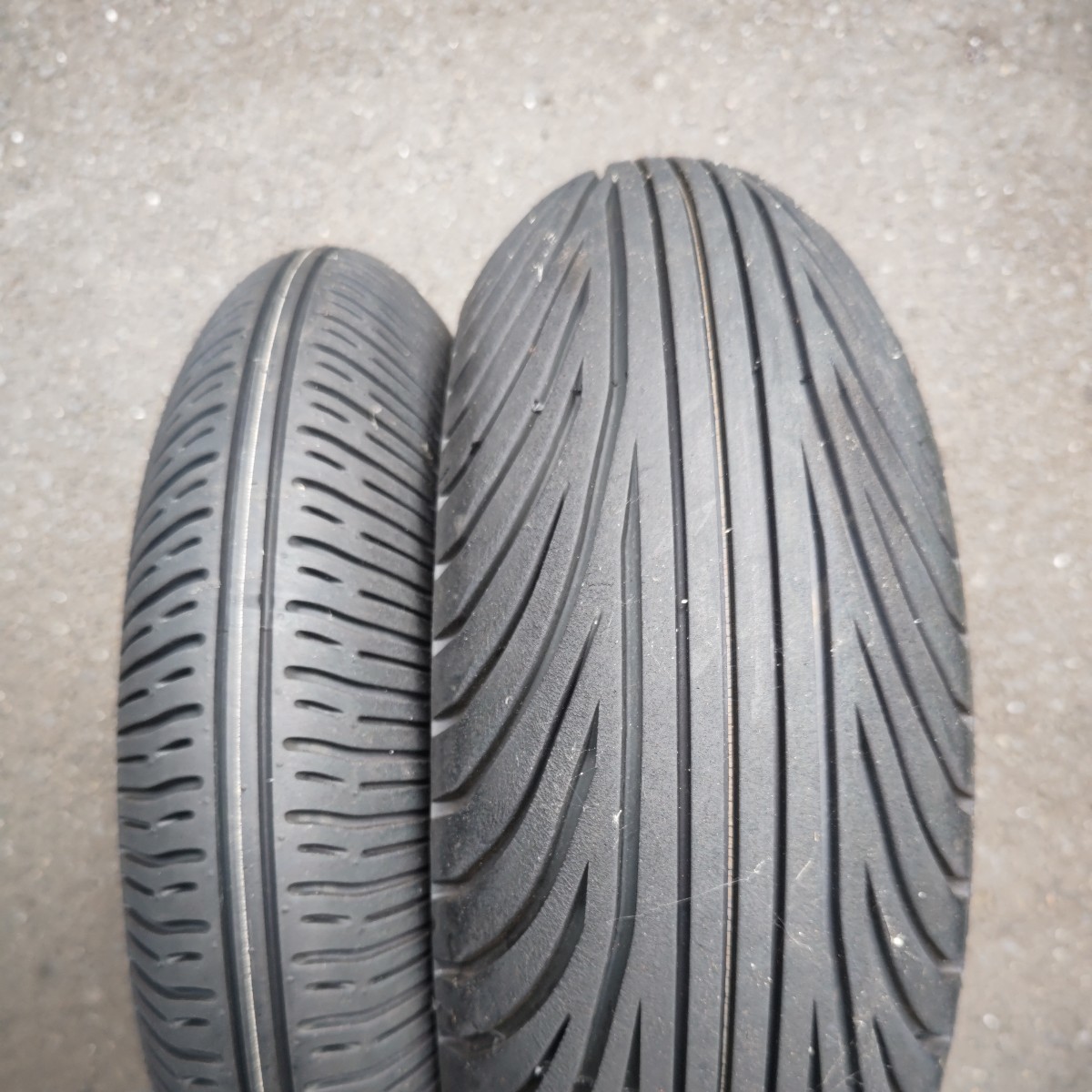 Yahoo!オークション - BS RACING BATTLAX W01 レインタイヤ 中古前後セ...