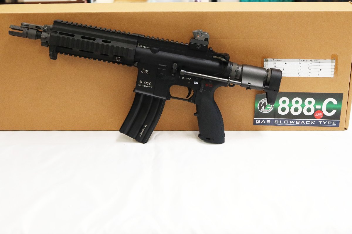 Yahoo!オークション - WE HK416C 888-C GAS BLOWBACK TYPE ガス ブロー...