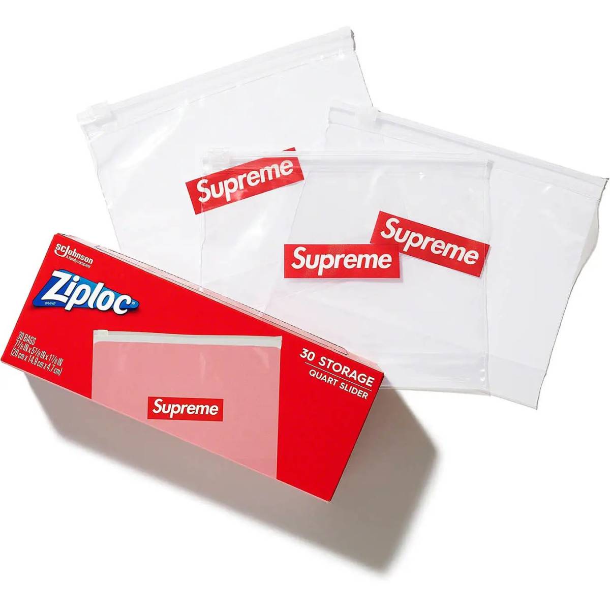 Yahoo!オークション - 新品 2個セット Supreme 20 S/S Week 18 Ziploc ...