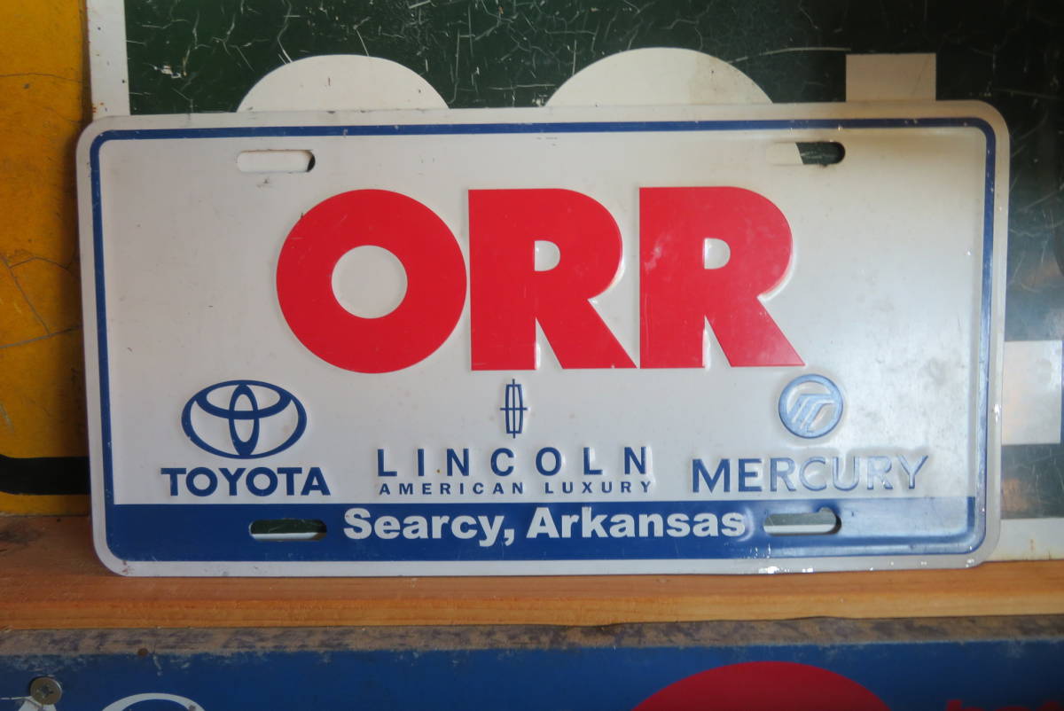 Yahoo!オークション - 希少 ORR ディーラー プレート ヴィンテージ ア...