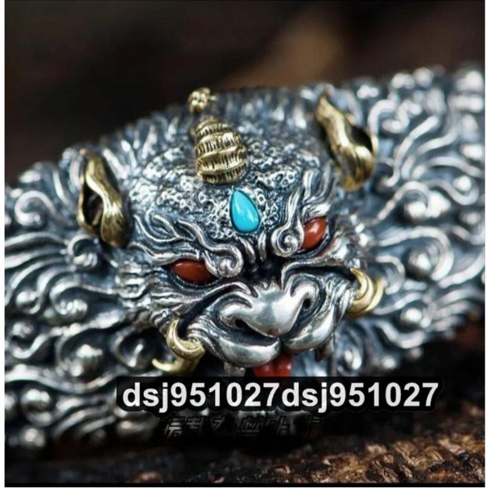 Yahoo!オークション - S925純銀ブレスレット男性招財転貔貅ハンドリン...