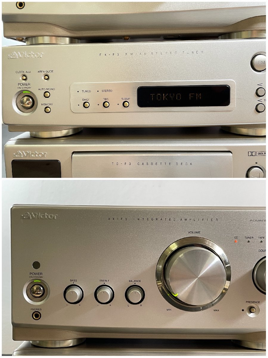 Yahoo!オークション - 【通電確認済み】Victor ビクター コンポ AX-F3 ...