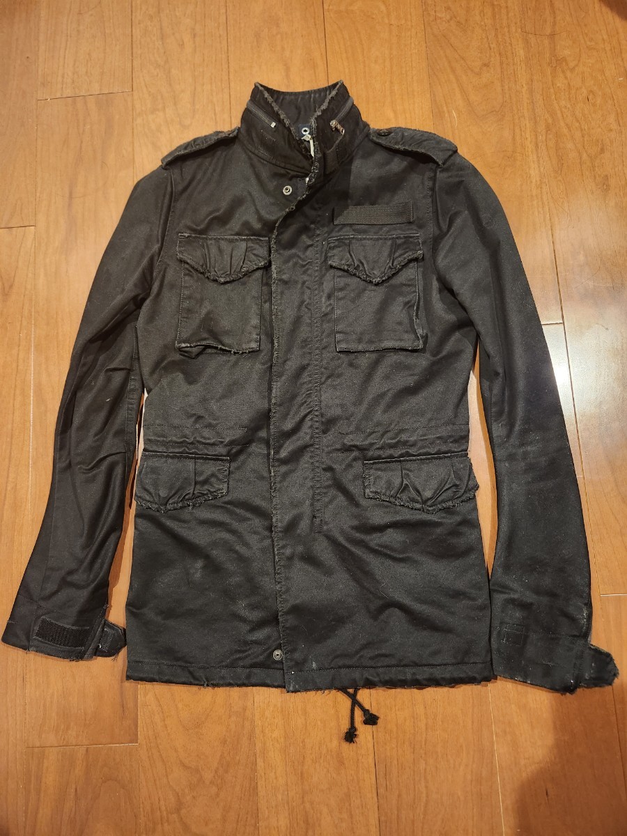 wjk M66 M-65 デストロイ フィールド ジャケット ブラック ダブルジェイケー 米軍 ミリタリージャケット M-51 モッズコート ECWCS レア(M-65)｜売買された ...