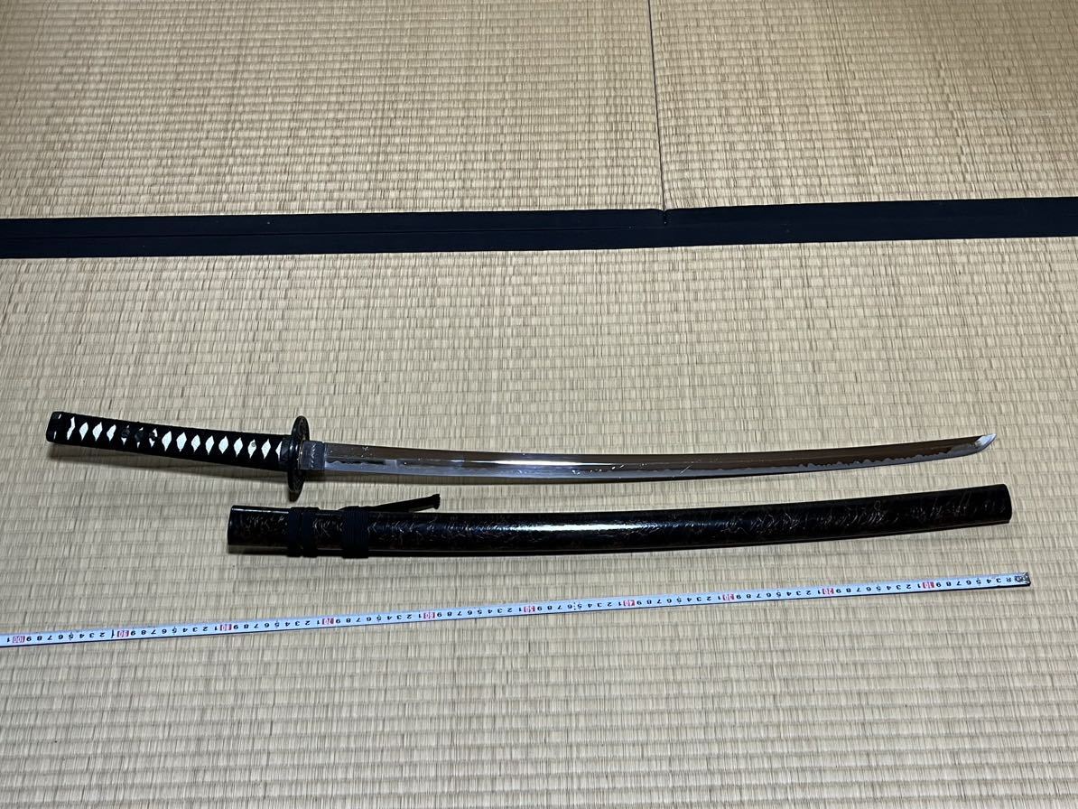 Yahoo!オークション - 高級/模造刀 /全長 約105cm 重さ 約1 137g/鞘無...