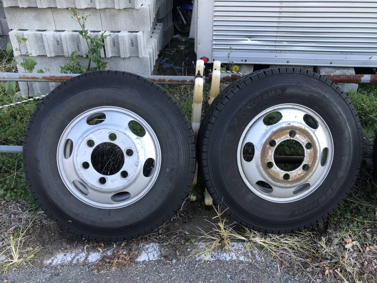 Yahoo!オークション - 9R19.5 14PR スタッドレスタイヤ ホイール付き ...