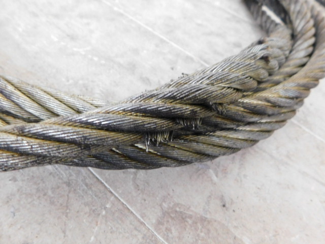 Yahoo!オークション - 上1893 玉掛ワイヤー 玉掛けワイヤー 2本 12mm...