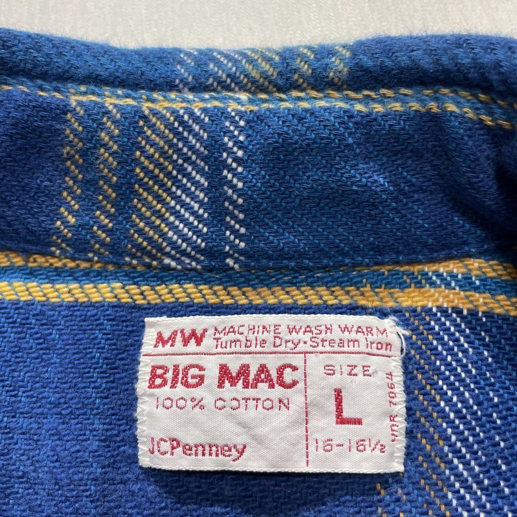 Yahoo!オークション - ビッグサイズ 70s 単タグ BIGMAC ヘビーネルシャ...