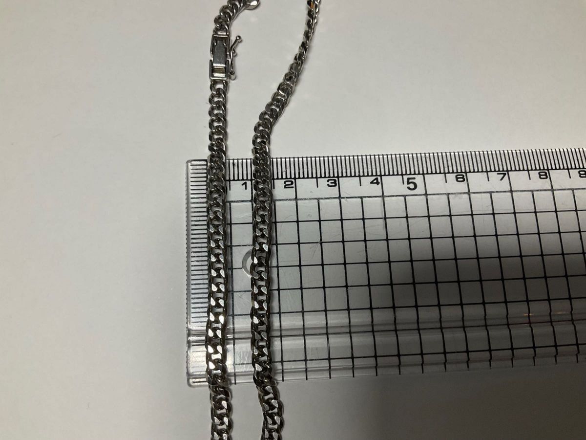 ネックレス pt850 喜平 8面シングル 造幣局刻印あり 50 2g 約50g ネックレス pt850 喜平 8面シングル 造幣局刻印あり 50 2g 約50g