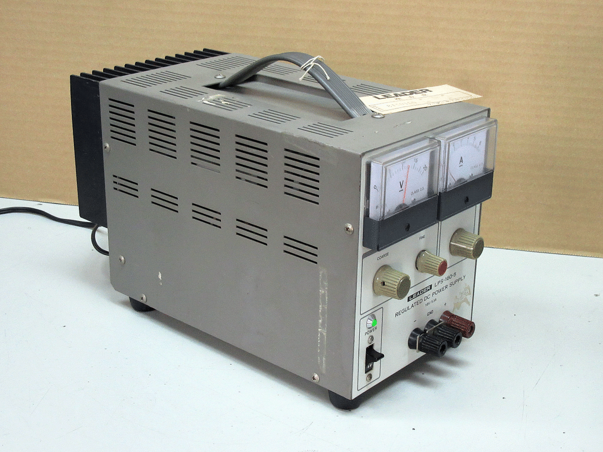 ** LEADER Leader LPS-160-5 REGULATED DC POWER SUPPLY 18V/5.5A junk **: Real Yahoo auction salling
