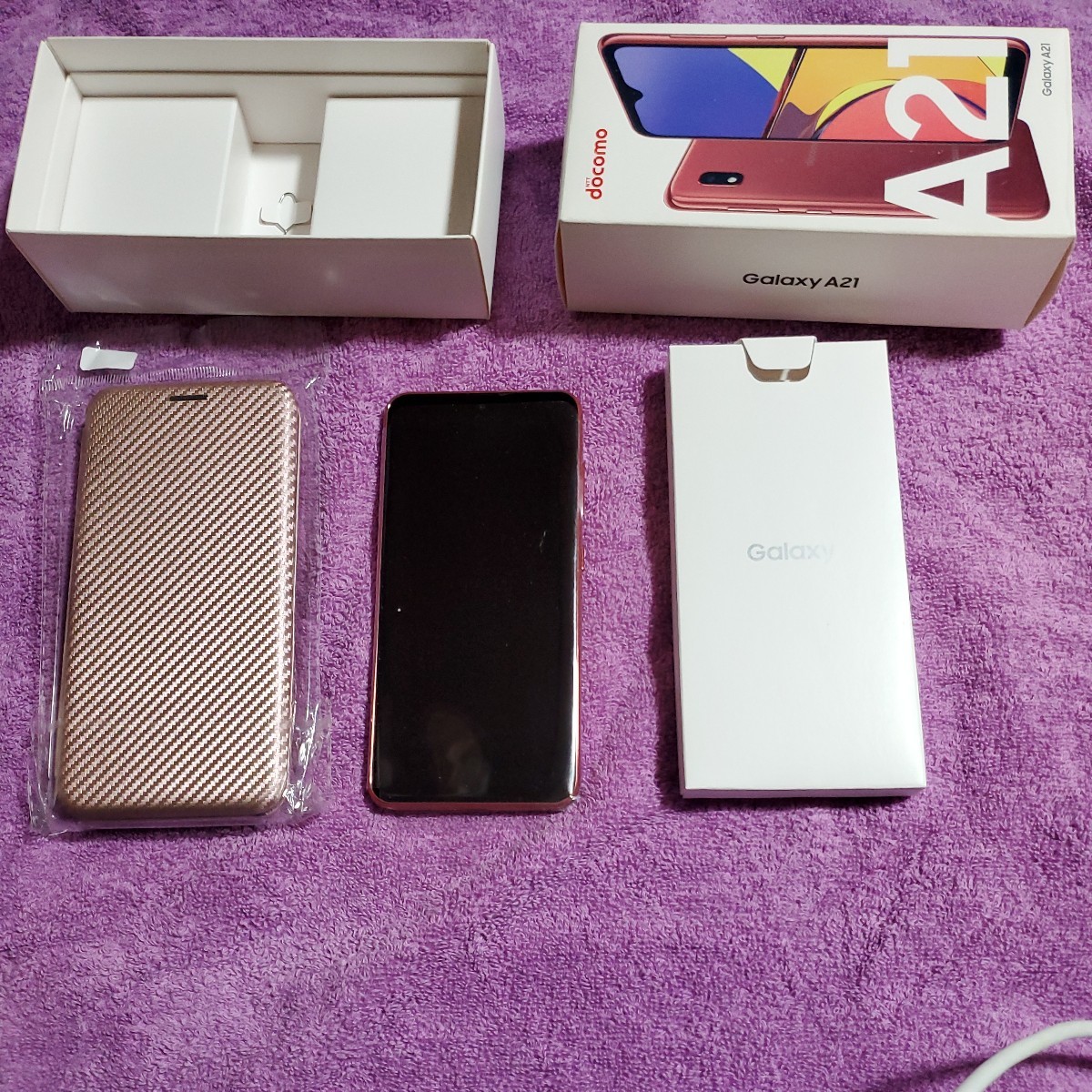 Yahoo!オークション - Galaxy A21 docomo Red 未使用品