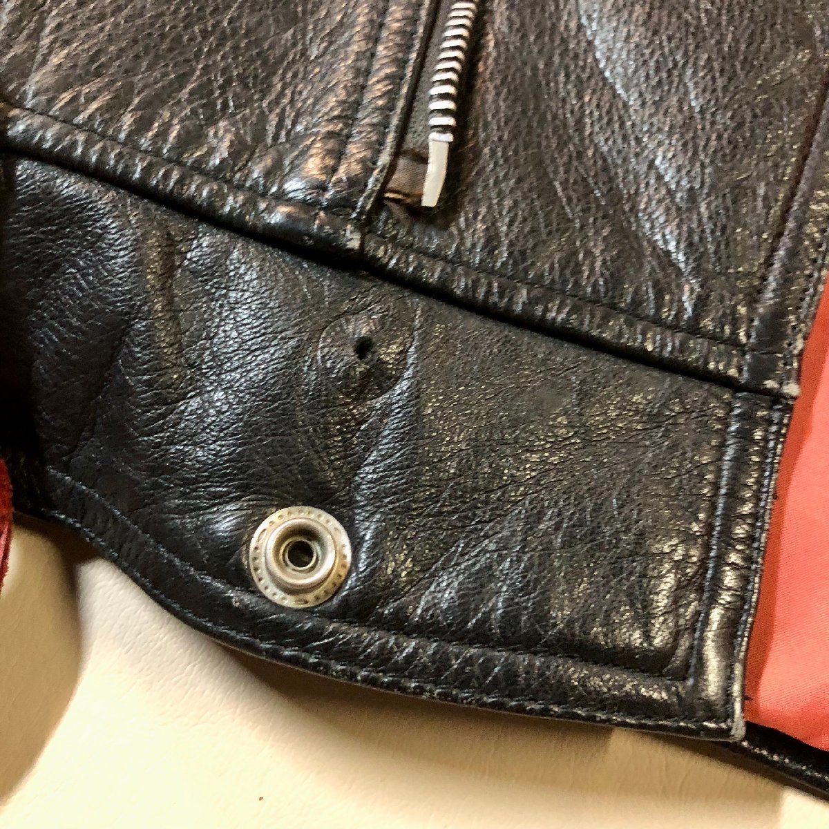 Yahoo!オークション - vintage 80~90年代 ライダース 革ジャン ダブル...