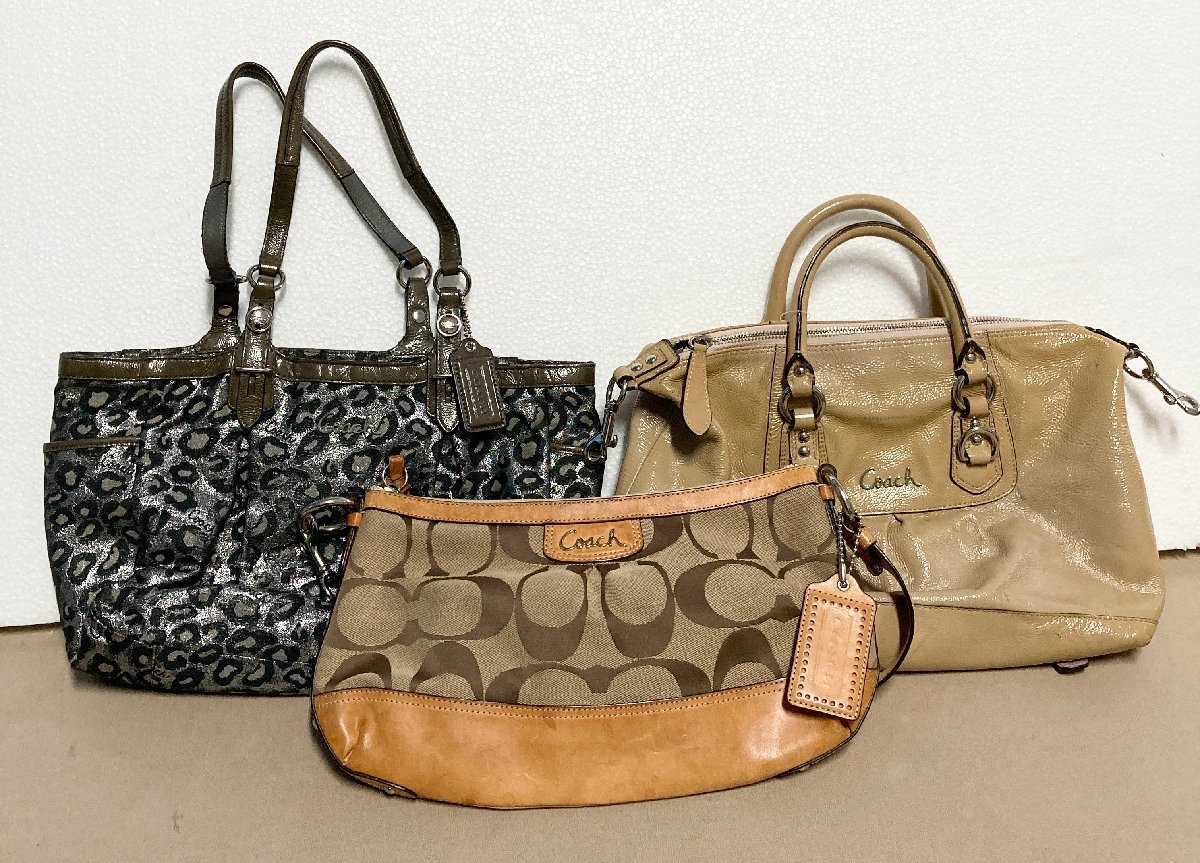 日本代購代標第一品牌【樂淘letao】－★COACH コーチ バッグ 財布 22点 まとめ シグネチャー レザー キャンバス トート ショルダー ハンドバッグ 等 MIX 福袋 卸 現状品 13kg★