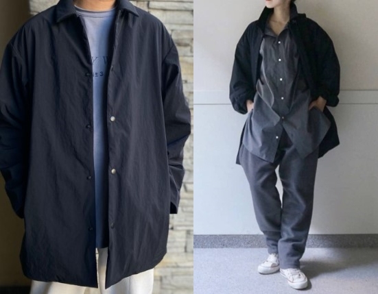 定価 6 4万 ATON エイトン 21AW asako nylon long coach jacket 定価 6 4万 ATON エイトン 21AW asako nylon long coach jacket